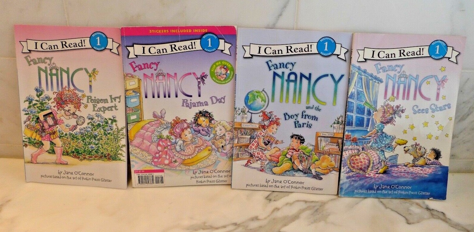 Lot 4 FANCY NANCY Books Sees Stars Boy from Paris Poison Ivy Expert ...