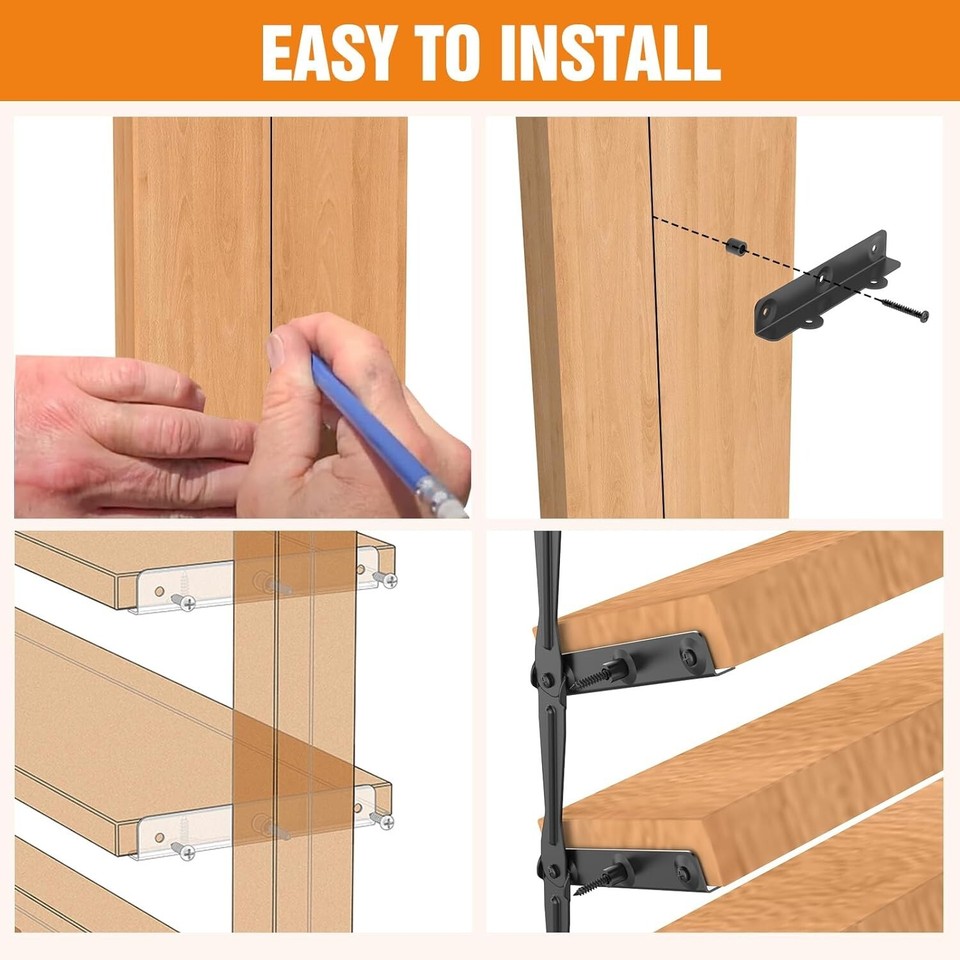 Versatile Louver Hardware Set - Robust Bracket for Shutters and Deck ...