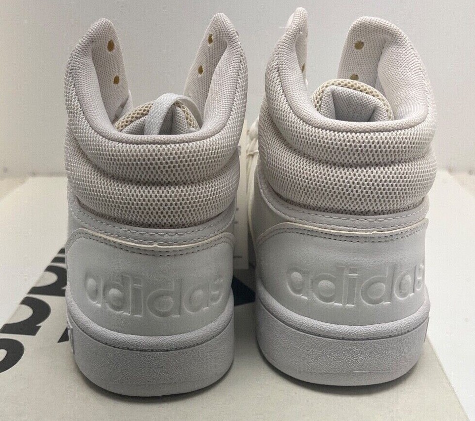 ADIDAS Mens Hoops 3.0 MID White /White Basketball Shoe ID9838 NWD Free ...
