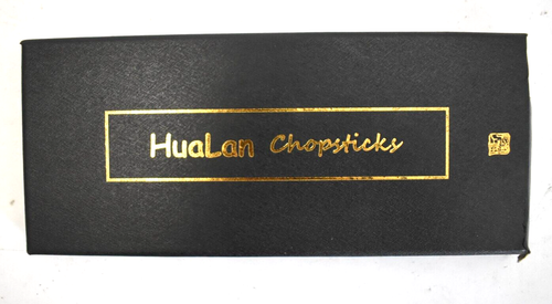 Hualan Metal Alloy Chopsticks Stainless Steel Non-Slip Design Pack Of ...