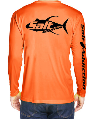 Salt Addiction long sleeve microfiber saltwater dri fishing t shirt 30 ...
