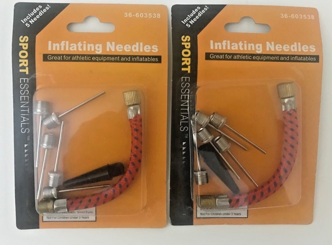 2 x 7Pc Inflating Needles-Sport Balls/ Tires-Air Pin Pump-Athletic ...