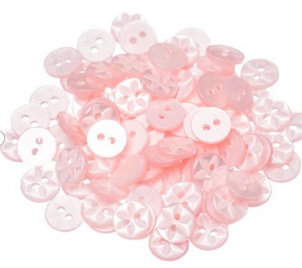 Pack of 100 Assorted Star Baby Buttons Pink Blue Lemon Mint White | eBay UK
