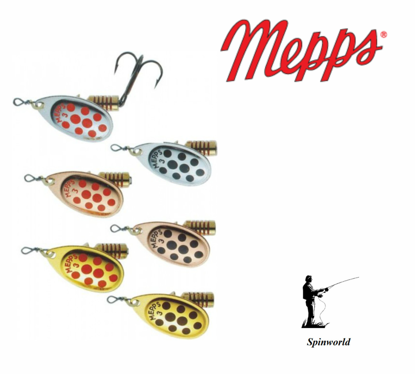 ORIGINAL Mepps Aglia Decorees VARIETY COLOURS AND SIZES 1ST CLASS POST ...