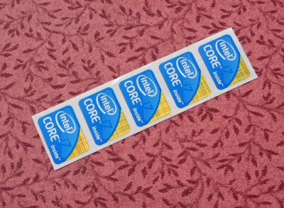 Lot of 50 Intel Core i7 Inside Sticker 18.5 x 24mm Nehalem 1st Gen ...