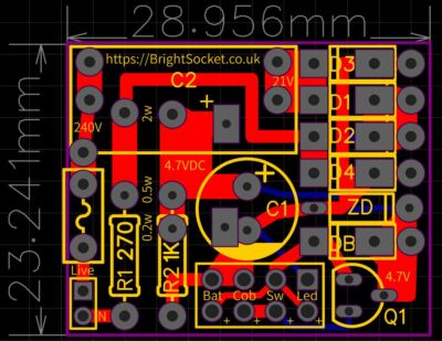 Emergency Light Socket Components to build your own emergency light ...