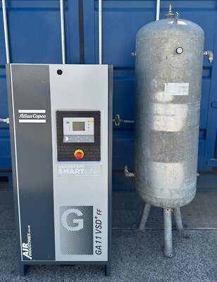 Atlas Copco GA11VSD+FF Variable Speed Rotary Screw Compressor + Dryer ...