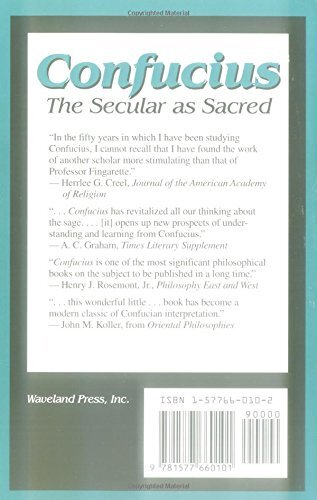 Confucius : The Secular As Sacred by Herbert Fingarette (1998, Trade ...