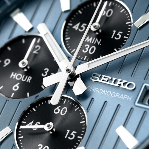 Seiko Selection SBTR041 Blue Dial Chronograph Stainless Steel Quartz ...