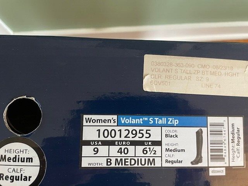 Ariat® Ladies' Volant™ S Tall Boots - Size 9 - regular calf | eBay