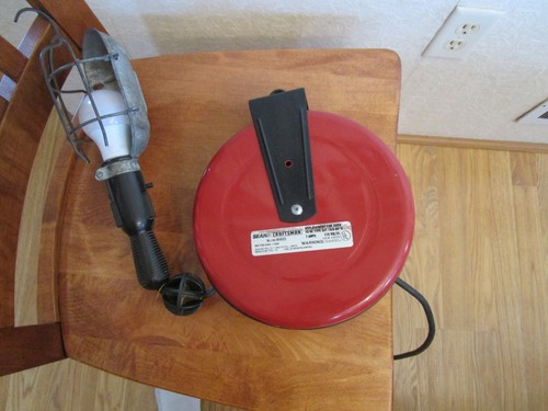 Vintage Sears Craftsman Retractable 30 Ft Work Light- Model # 5923- 110 ...