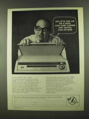 1972 3M 051 Copier Ad - Lifts Lid on Low Cost Copier | eBay
