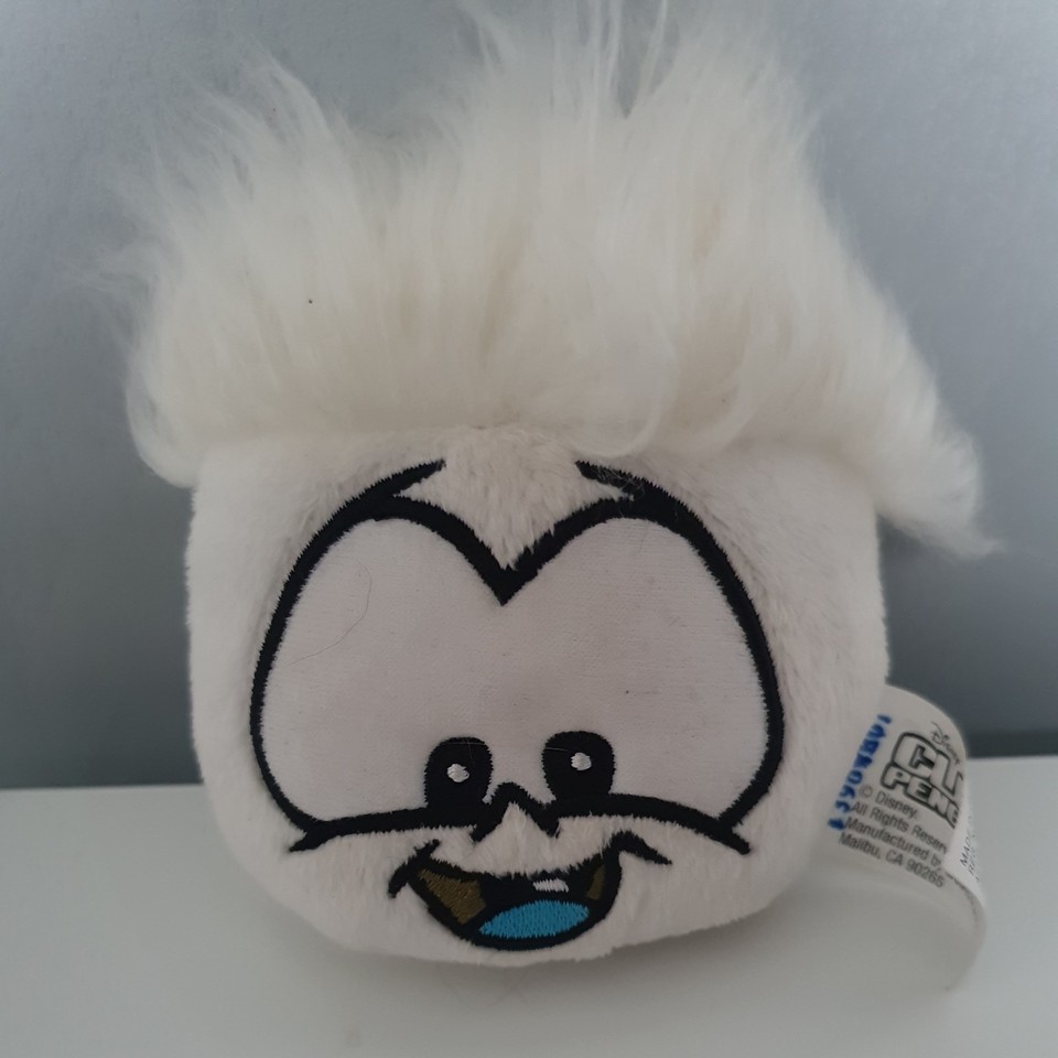 Disney Club Penguin Small White Puffle Plush Soft Toy | eBay