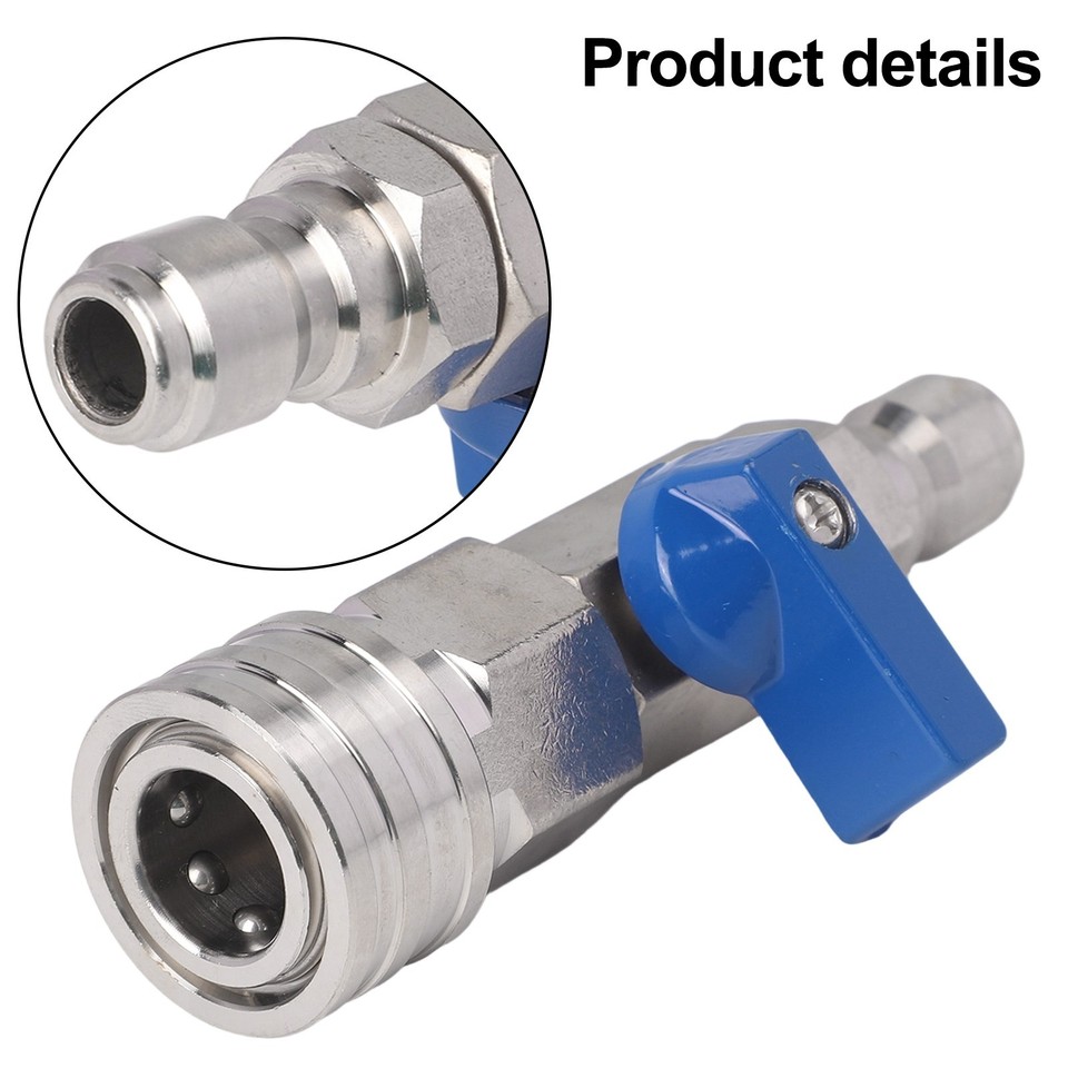 Efficient 38 Quick Connect Stainless Steel Ball Valve Kit for Power ...