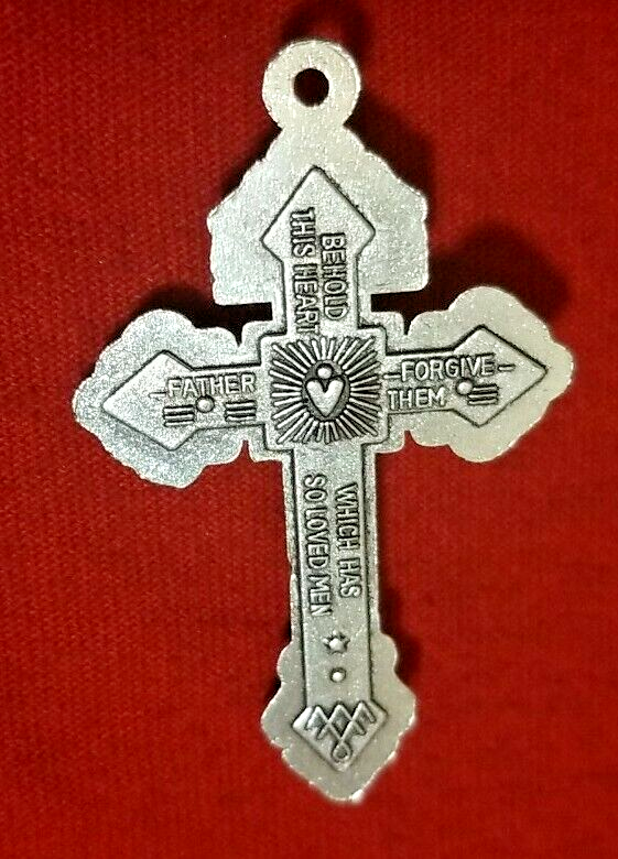 4 Set Saint MARY Rosary Center Rosaries Centerpiece & CROSS SILVER ...