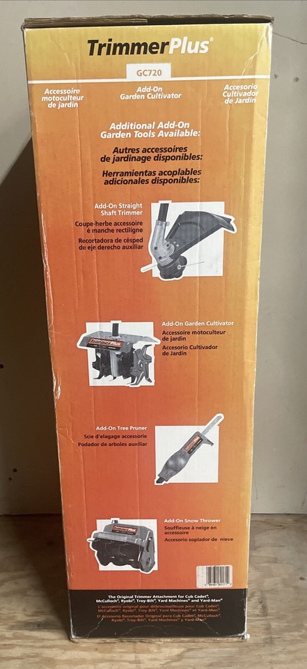 TrimmerPlus GC720 Garden Cultivator Attachment Tiller Fits Gas Trimmers ...
