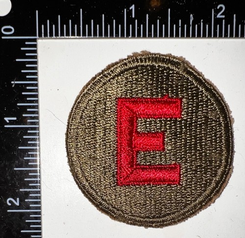 WWII US Army Coast Artillery E Excellence Cuff Patch | eBay