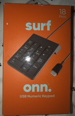 Onn 18 Keys Numeric USB Pad Great For Travel/Excel | eBay