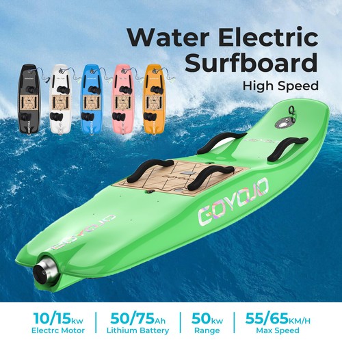 Jet Electric 65KMH Powered Surfboard Spraying Motorized Longboard ...