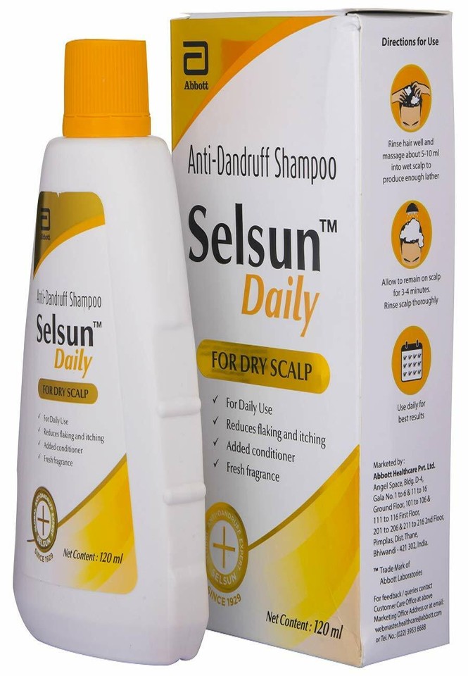 Selsun Daily Anti-Dandruff Shampoo for Dry Scalp 120 ml | eBay