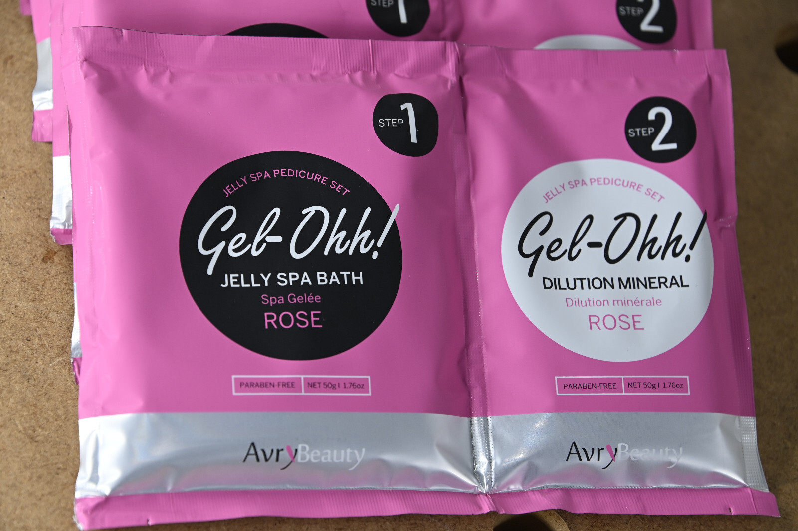 AVRY Beauty - Gel Ohh - Rose - Jelly Spa Bath - 2 Step Process - 5 SETS ...