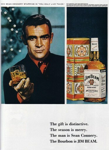 BOURBON VINTAGE AD POSTER Sean Connery RARE HOT NEW | eBay