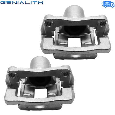 2pcs Left Right Rear Disc Brake Caliper w/Bracket for Cadillac ATS/CTS ...