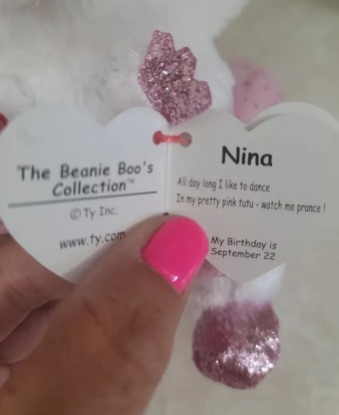 TY Beanie Boos - NINA the Mouse (Glitter Eyes) (6 inch) - MWMTs Boo Toy ...