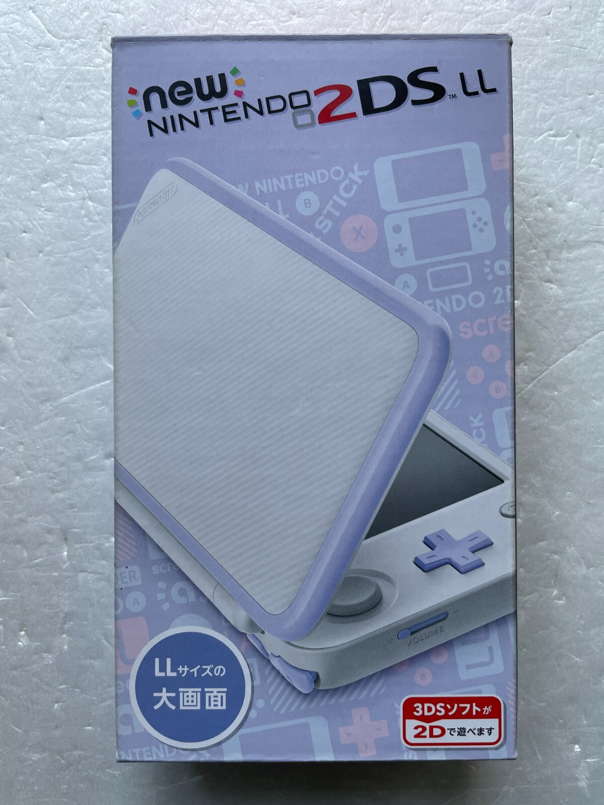 New Nintendo 2DS XL White Lavender Console Japanese with Original Box ...