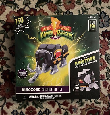 Mighty Morphin Power Ranger 150pc Mastodon Dinozord With Ranger ...