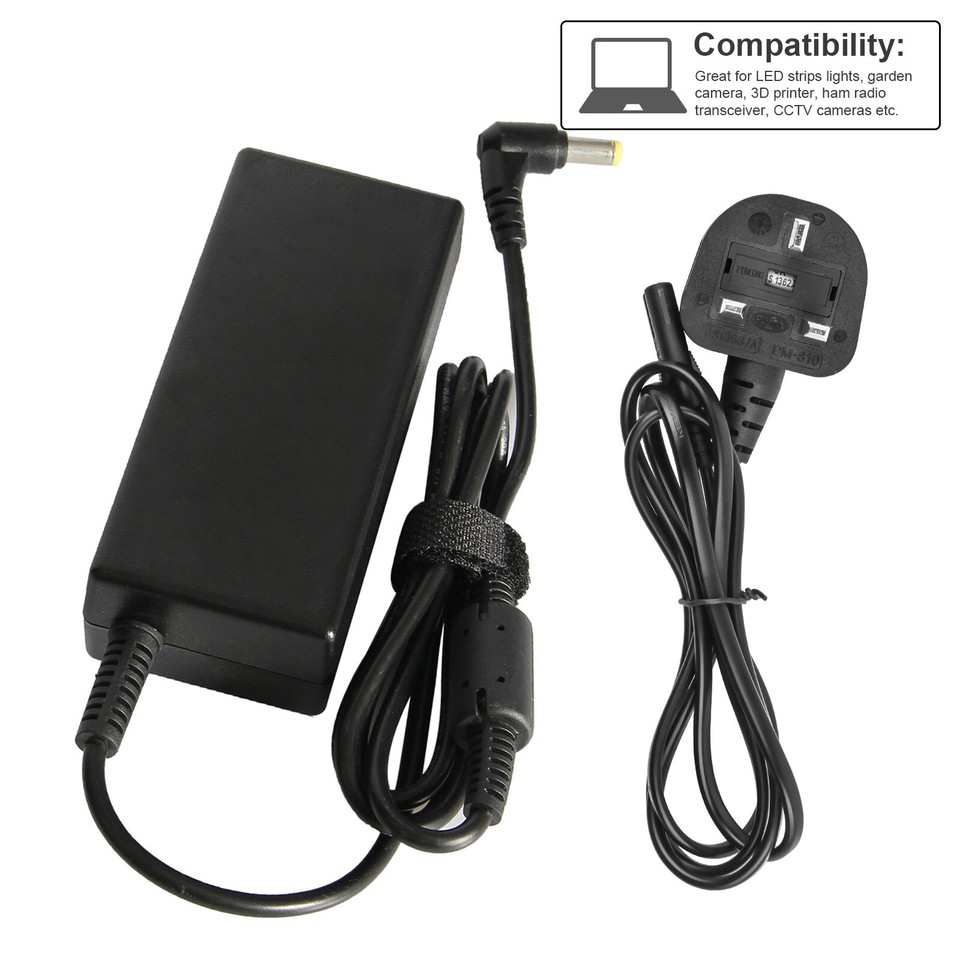 12v Cello LCD, LED TV DVD player MAINS POWER SUPPLY adapter cable lead ...