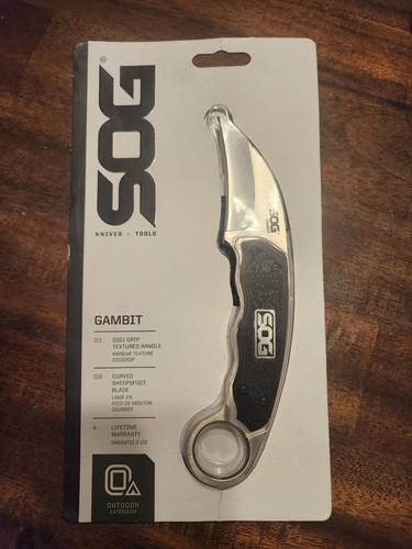 Sog Gambit Fixed Blade Knife With Sheath | eBay
