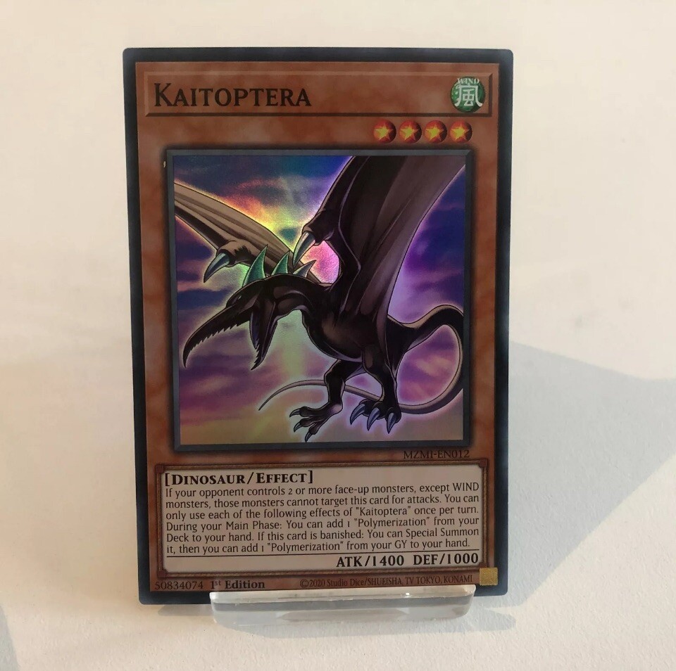 YuGiOh Kaitoptera - Super Rare 1st Edition MZMI-EN012 NM | eBay