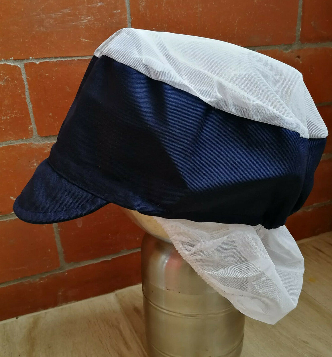 FOOD HYGIENE PORK PIE CAP DIFFERENT COLOURS WITH / WITHOUT HAIR SNOOD ...
