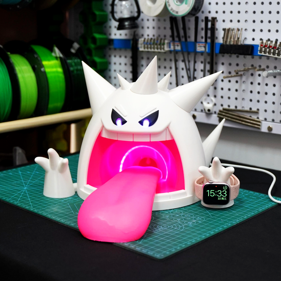 Gigantamax Gengar Mega Wireless Charger Luminous Charging iPhones Watch ...