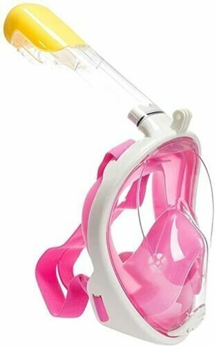 Full Face Free Breath Anti Fog Snorkeling Dive Mask Pink SZ S/M (M2068G ...