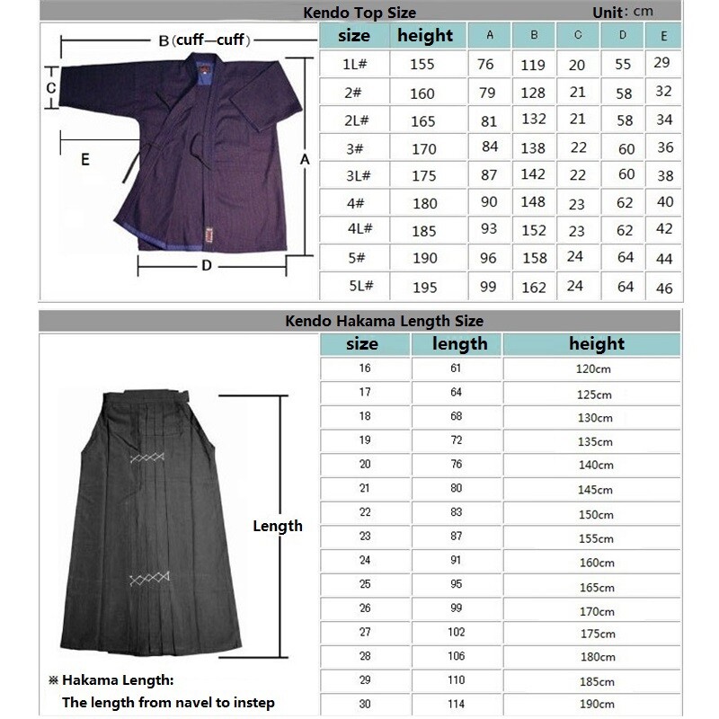 Aikido Gi Size Chart