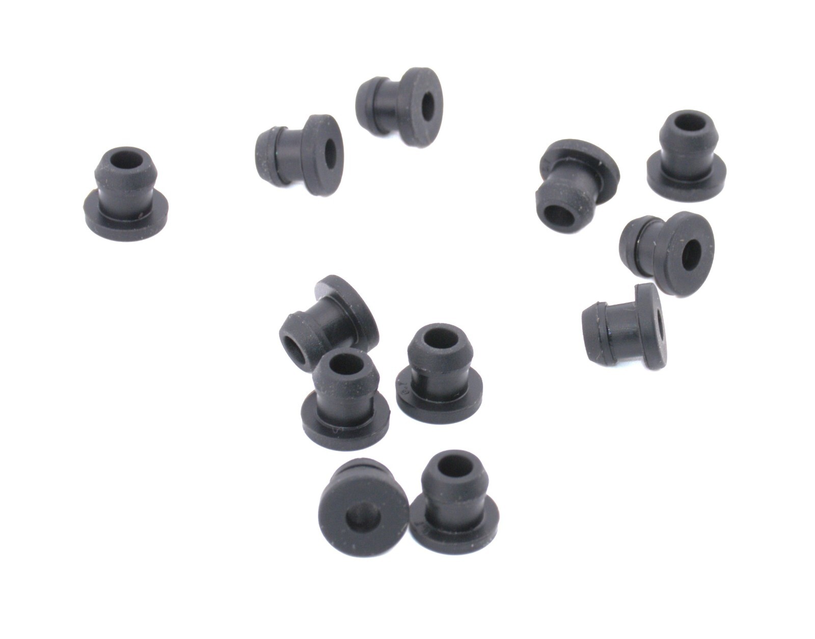 1/4" x 3/16" ID w 3/16" Groove Rubber Grommet Bushings Panel Bushings ...