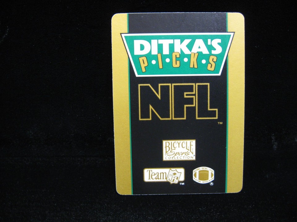 1993 Percy Snow Kansas City Chiefs 6 of Diamonds Ditkas Picks Playing ...