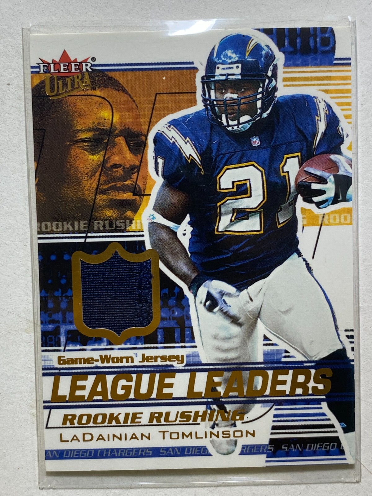 Ladainian Tomlinson 2002 Fleer Ultra League Leaders Game Jersey Patch ...