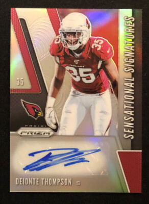 2019 Prizm Deionte Thompson Cardinals Sensational Signatures Prizm Auto ...