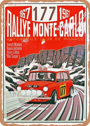METAL SIGN - 1967 Rallye Monte Carlo Mini Cooper | eBay