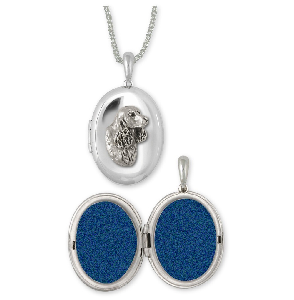Springer Spaniel Photo Locket Jewelry Sterling Silver Handmade Dog ...