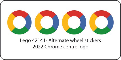 Lego mclaren 42141 wheel stickers chrome stickers | eBay UK