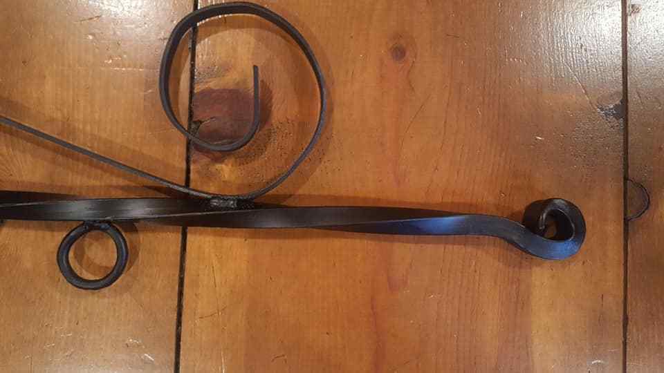 HAND FORGED WROUGHT IRON SIGN HANGER 40" Glad to do custom work | eBay