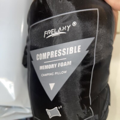 FRELAXY Travel Pillow Luxury Camping Pillow with Compression Sack ...