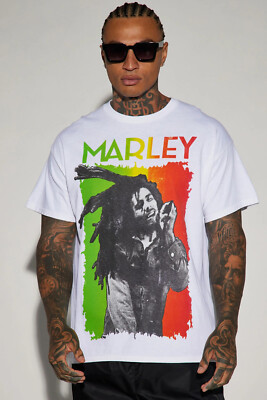 Bob Marley Men's T-Shirt Buffalo Soldier Tee Authentic Merch in Small ...