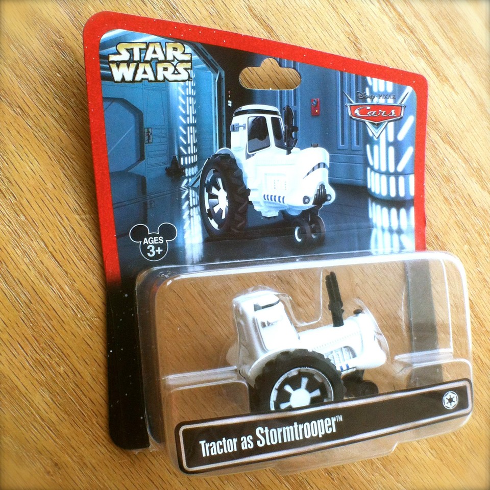 Disney PIXAR Cars STAR WARS Tractor as STORMTROOPER diecast RARE Disney ...