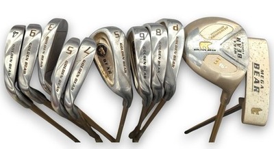 GOLDEN BEAR Mega Bear Golf Club Set Irons Woods Putter With HIPPO Bag ...