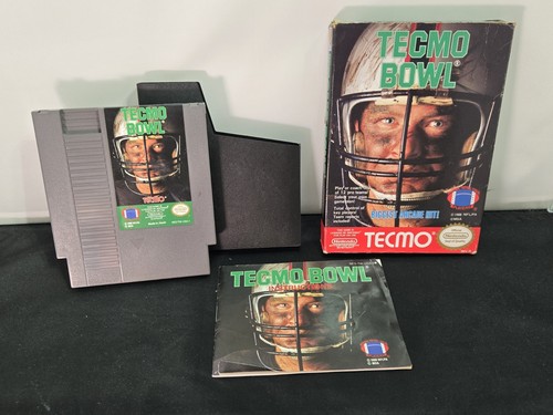 nintendo nes tecmo bowl Game Booklet & Box | eBay